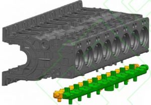 Horizontal casting technology of a diesel engine block – ZHY Casting